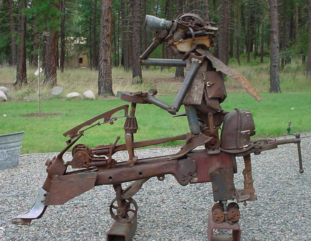 Kamron Coleman scrap metal sculpture “Journeyman” – KAMRON COLEMAN ART